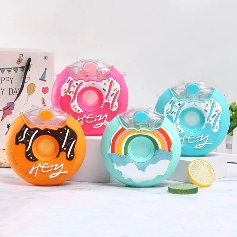 Quirky 3D Silicon Donut Shape Water Bottles 375ml – Fajr's Collection ...